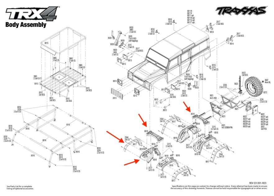 【TRX4】ディフェンダー クリップレス化